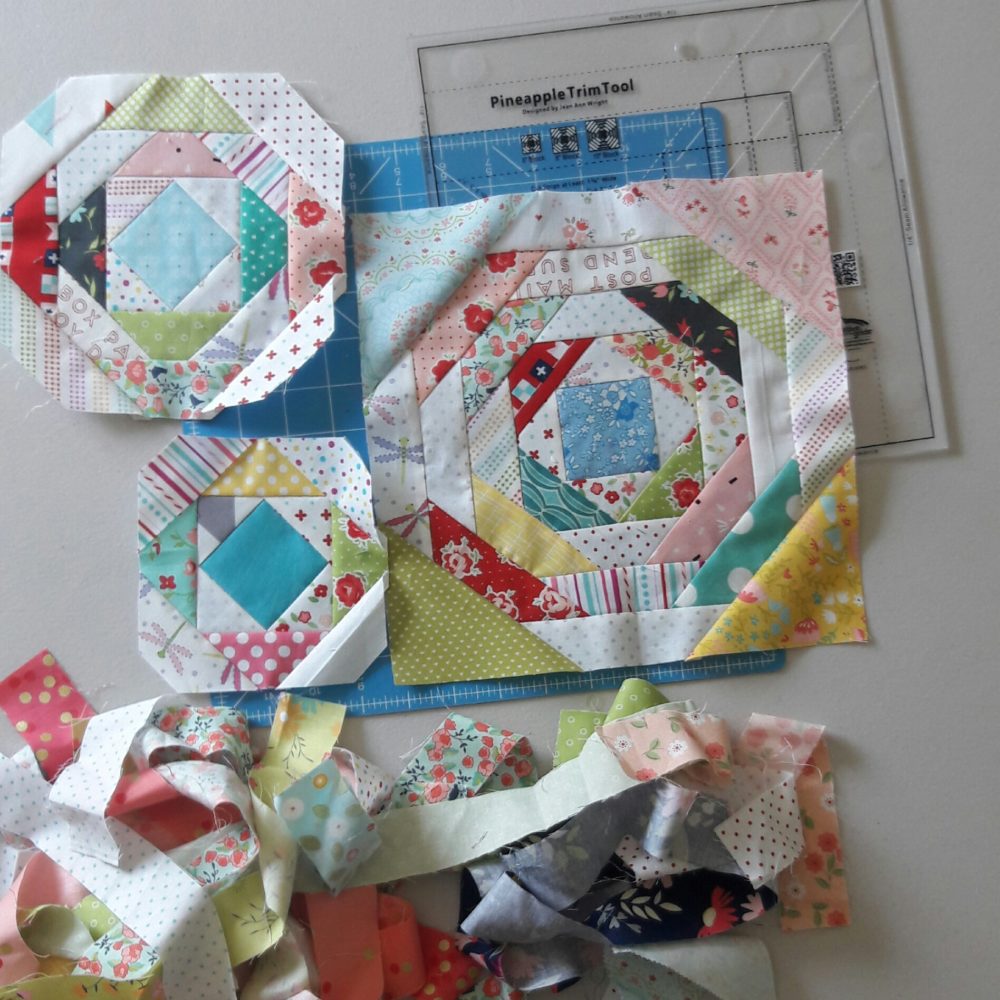 Scrappy Pineapple Quilt Block Tutorial - Aunt Ems Quilts