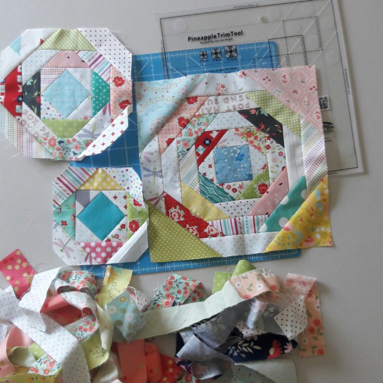 Scrappy Pineapple Quilt Block Tutorial - Aunt Ems Quilts