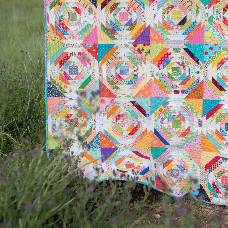 Scrappy Pineapple Quilt Block Tutorial - Aunt Ems Quilts