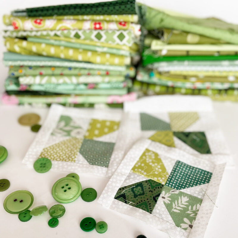 St. Patrick's Day Shamrock quilt block tutorial - Aunt Ems Quilts