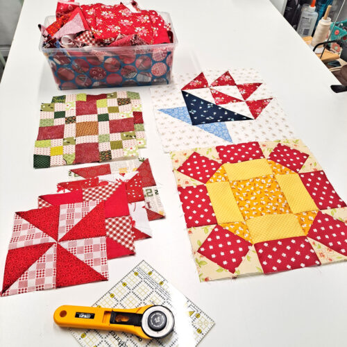 6 Simple and Easy Scrap Busting Blocks - Aunt Ems Quilts