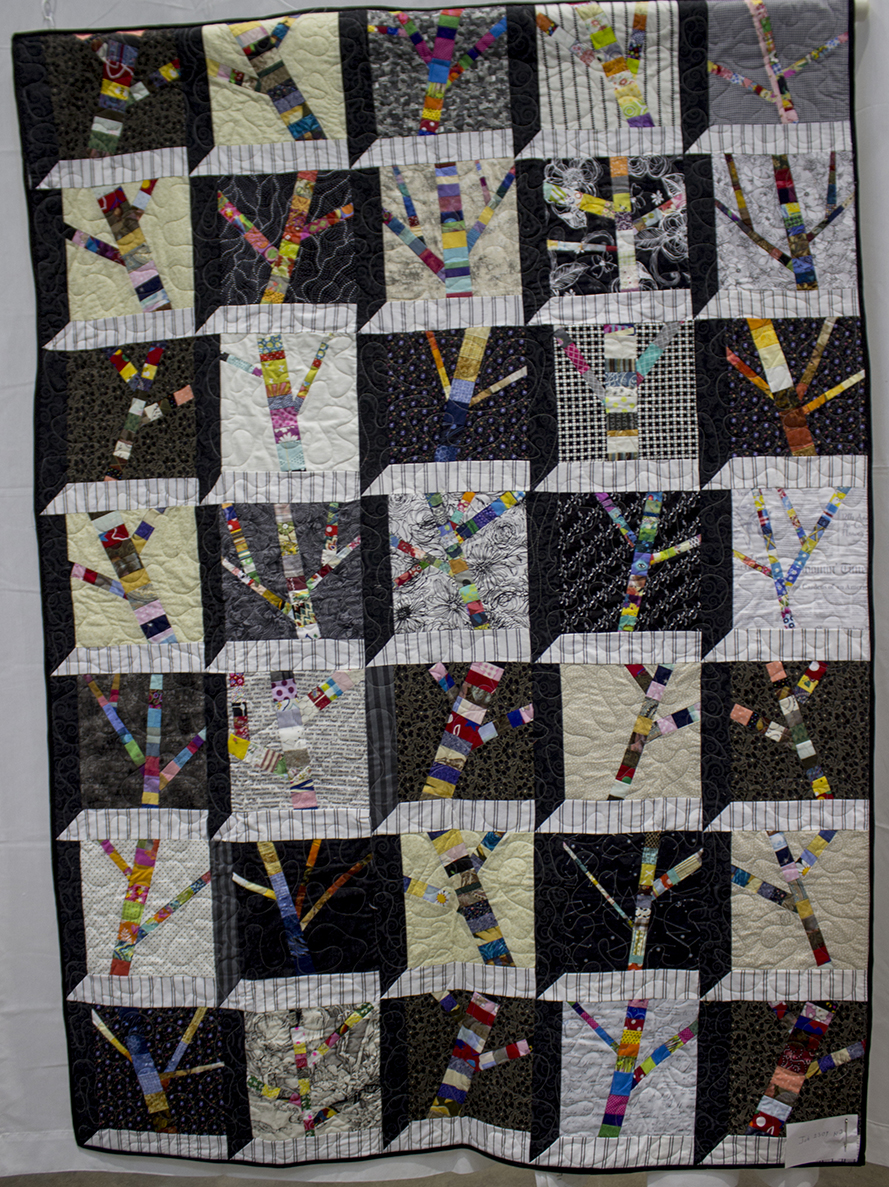 A Forest of Free Form Tree Quilts - Aunt Ems Quilts