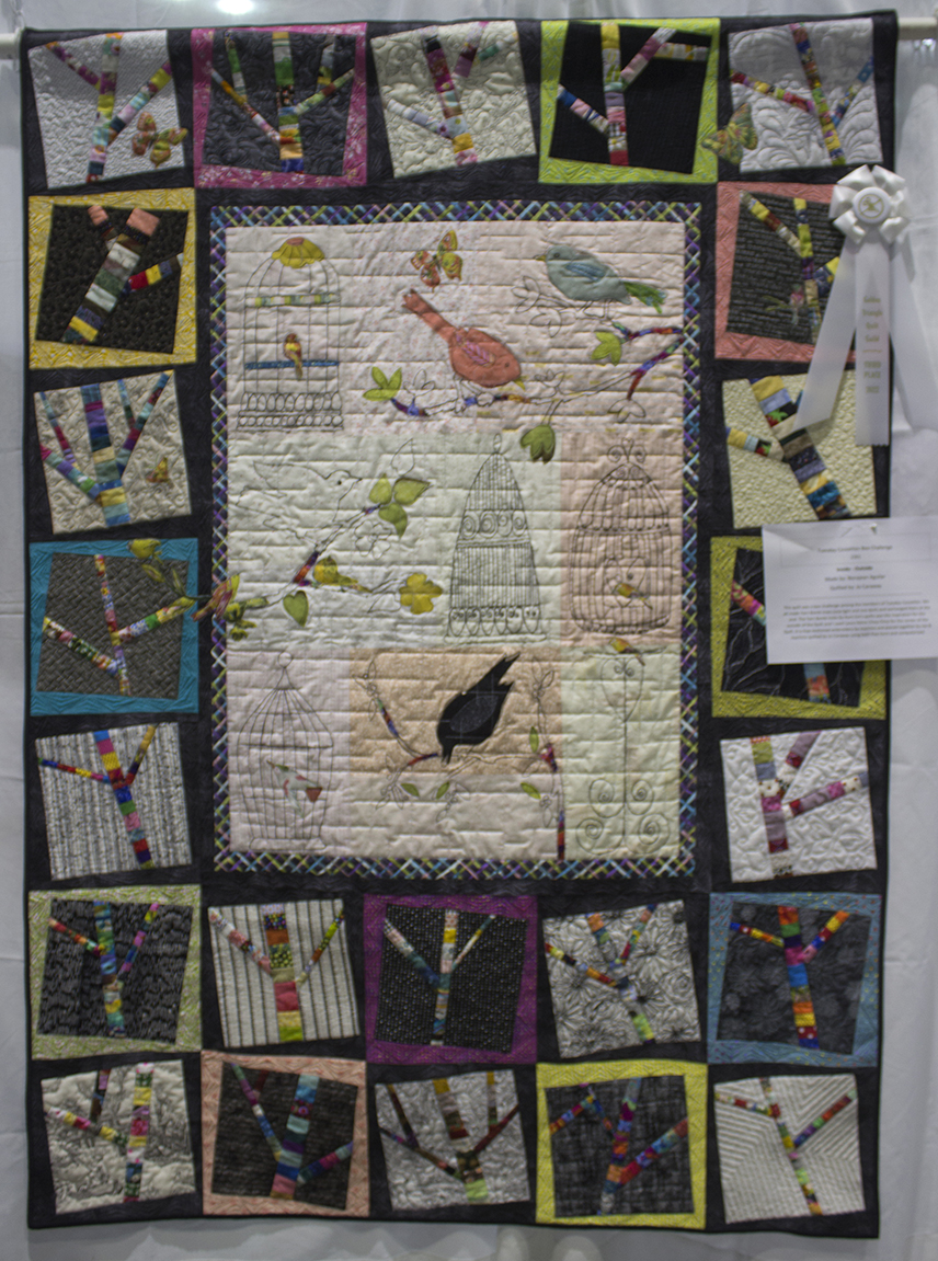 A Forest of Free Form Tree Quilts - Aunt Ems Quilts