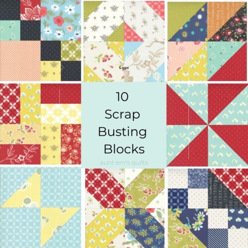 10 Four Patch Quilt Blocks to Bust Through Your Scraps - Aunt Ems Quilts