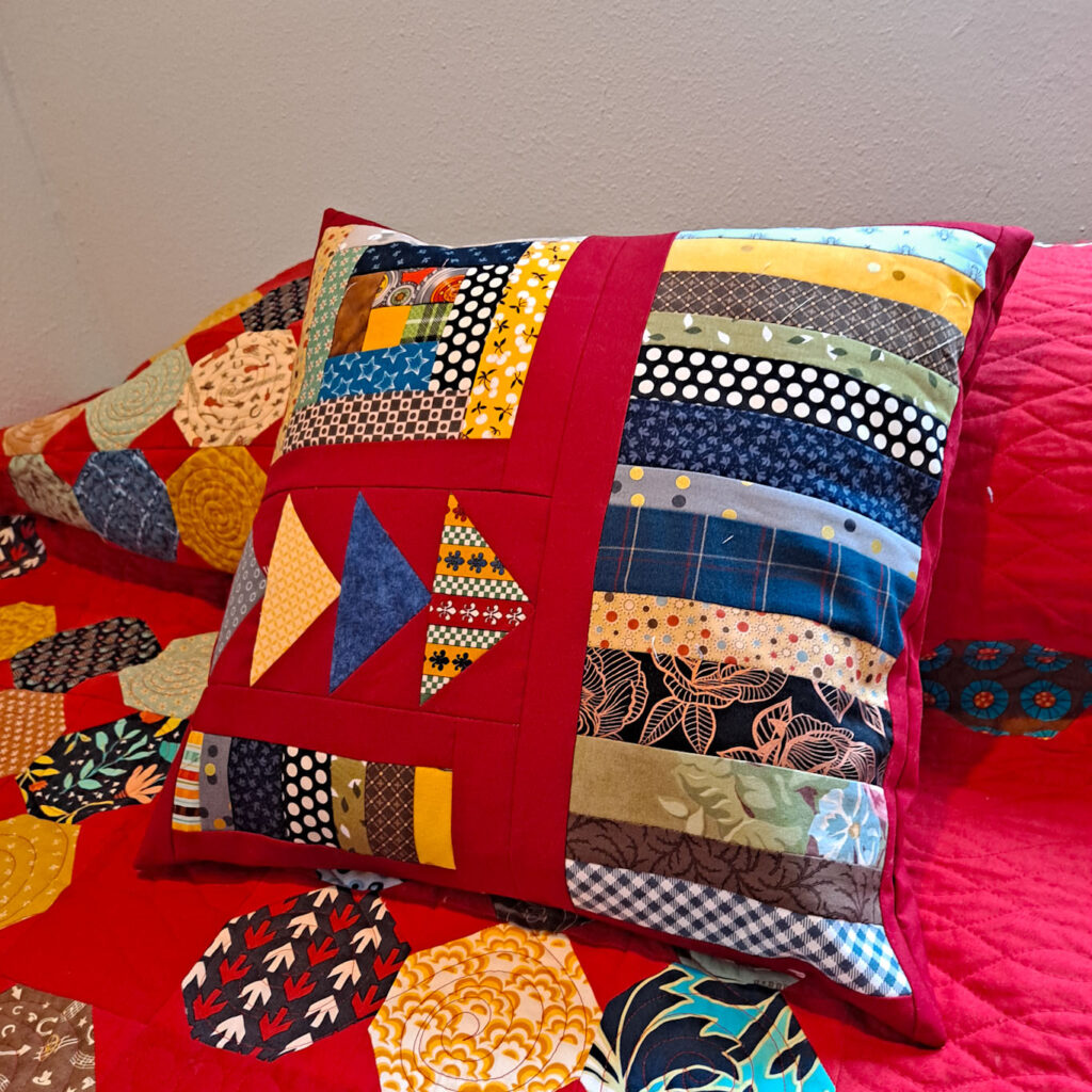 Quilt As You Go Pillows - Aunt Ems Quilts